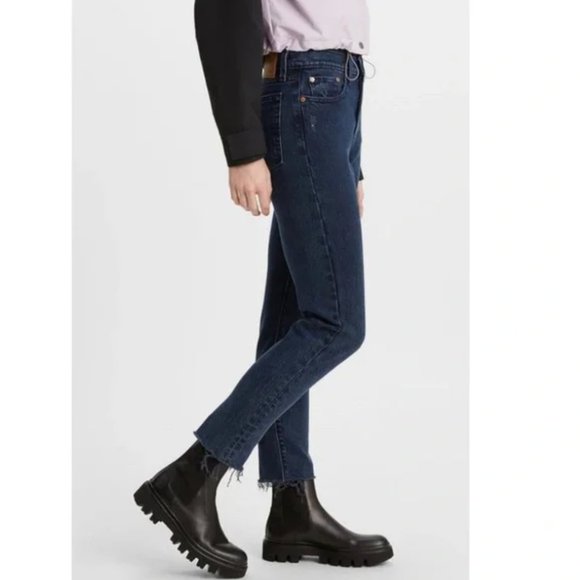 Levi's | Jeans | Levis Wedgie Icon High Rise Jeans Black And Blue | Poshmark